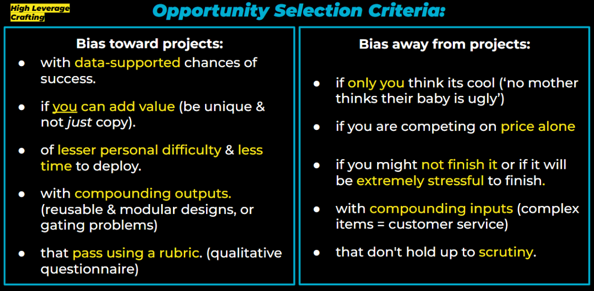 How to Choose When All Your Options are Good? 5 Opportunity Selection ...